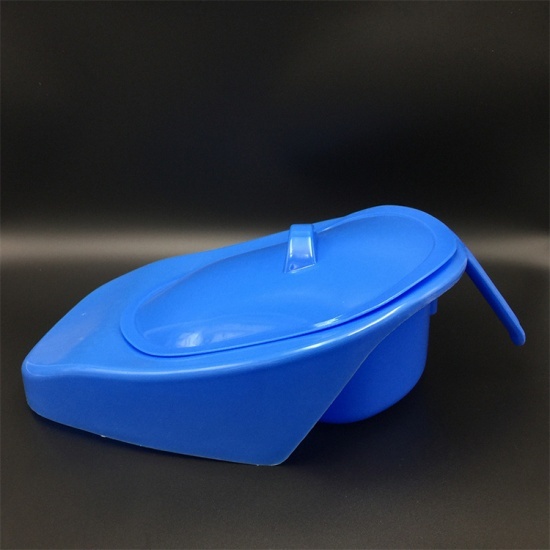 Plastic bedpan with Lid and Cover