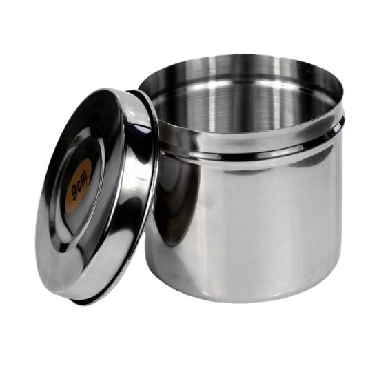 Stainless steel surgical instrument sterilizer round can