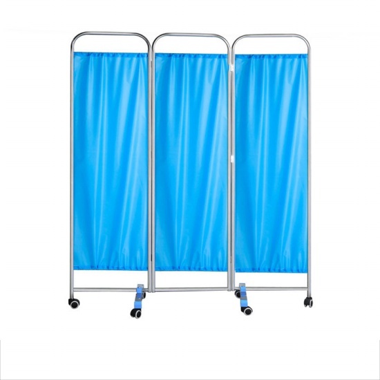 Stainless steel hospital ward screen 3 fold