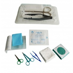 Sterile Dressing Pack with Tray Force Clamp